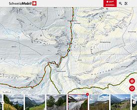 Die neue Website stellt das Herzstück von SchweizMobil ins Zentrum ...
