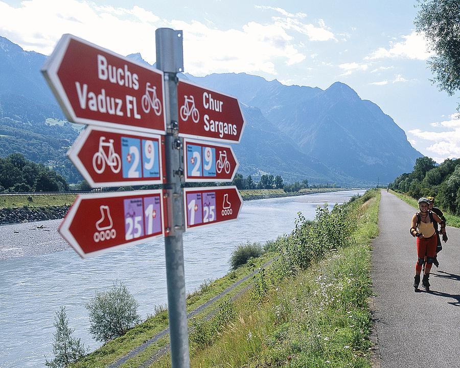Signalisation of SwitzerlandMobility routes